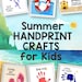 Popsicle Art, Summer Handprint Art, Printable Handprint Craft Ice Cream ...