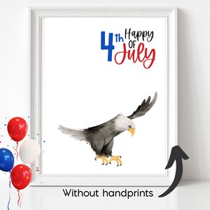 Bald Eagle 4th of July Handprint Art, Fourth of July Handprint Craft ...