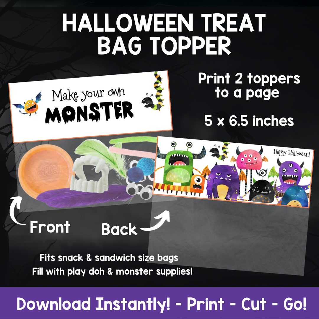 Make Your Own Monster Kit Printable Tag, Monster Printable, Monster ...
