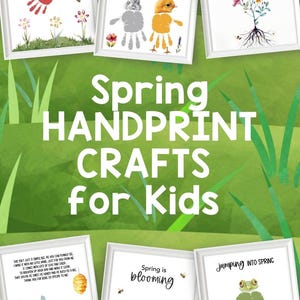 Jumping Into Spring Frog Handprint Activity, Preschool or Toddler ...