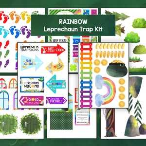 Leprechaun Trap Kit Printable St Patricks Day Activities for - Etsy