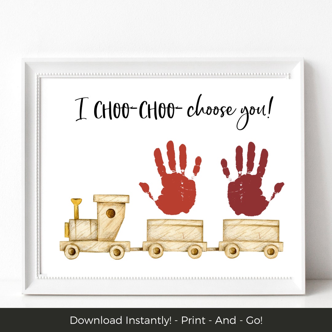 Printable Handprint Art, Toddler Crafts for Kids Art, Valentines ...