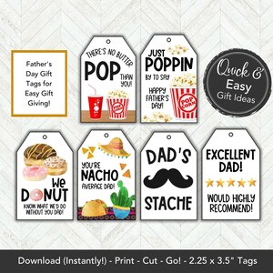 Printable Fathers Day Gift Tag, Fathers Day Printable Gift Tags, 1st ...