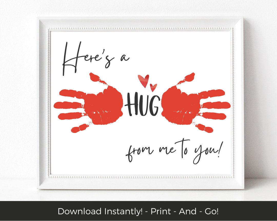 Valentine Handprint Craft Valentine for Mom Preschool - Etsy