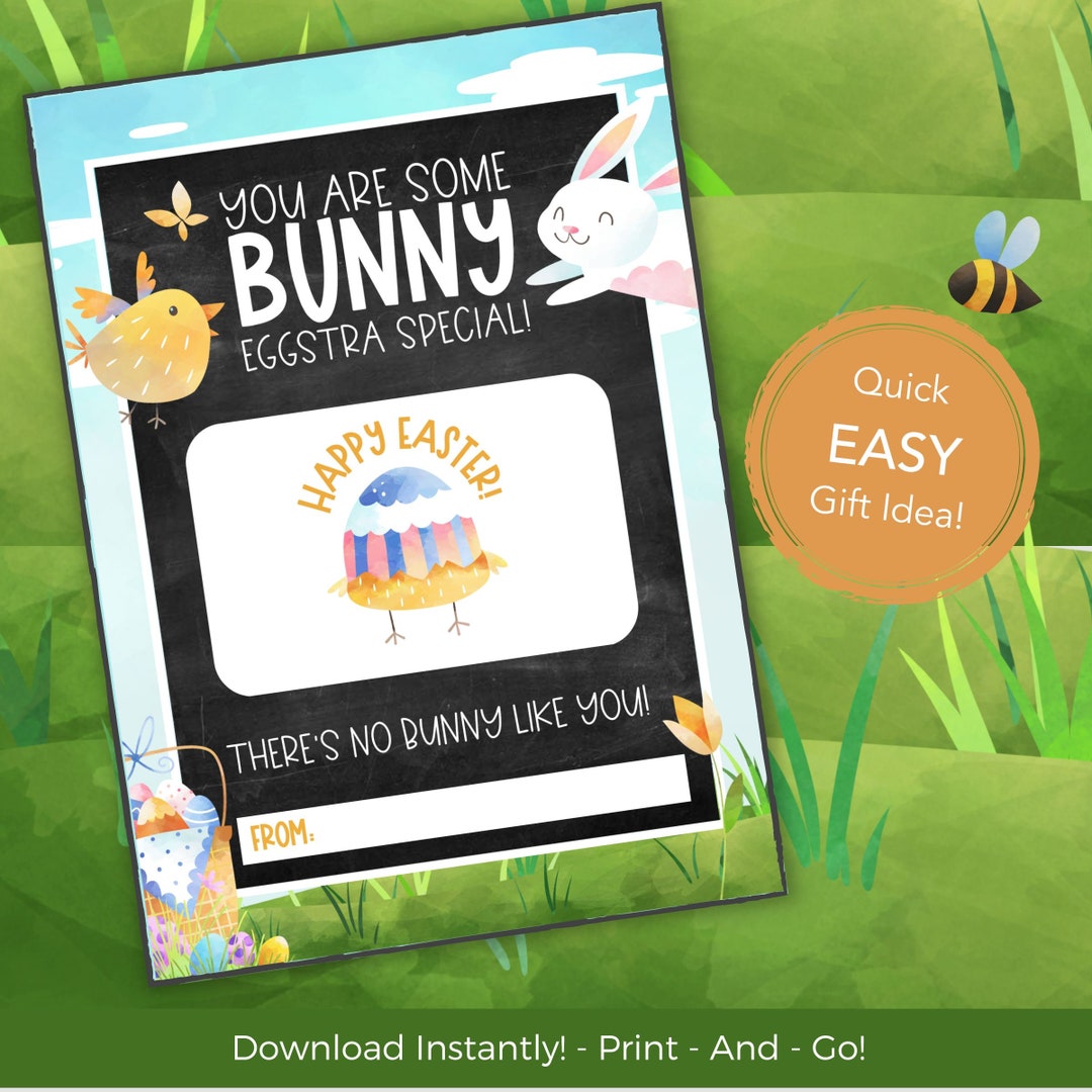 Printable Easter Gift Card Holder Appreciation, Gift Card Template ...