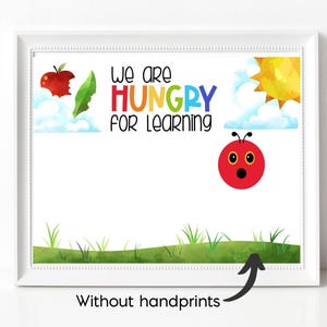 First Day of School Handprint Craft, Back to School First Week ...