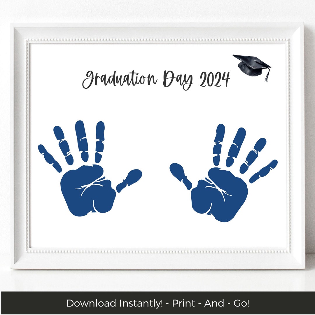 2024 Graduation Last Day of School Handprint Craft, End of School Year ...