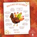 Turkey Thanksgiving Game for Kids and Adult Parties Instant Download ...