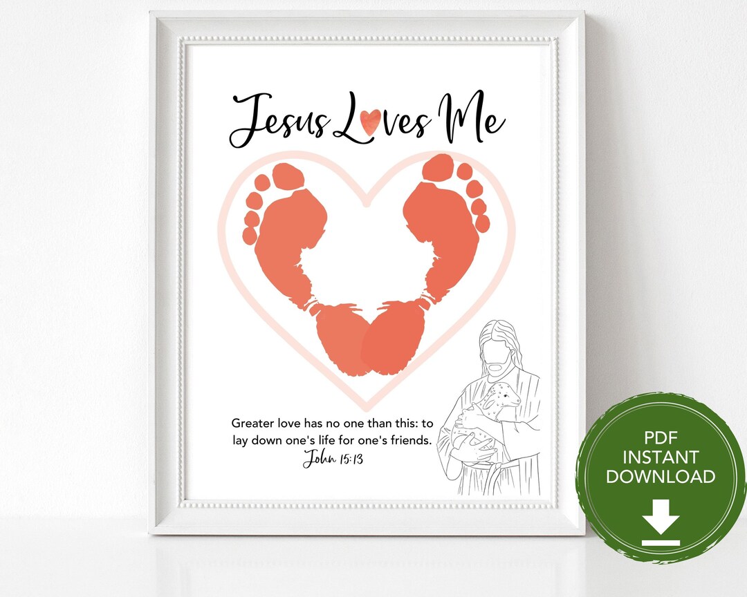 Scripture Craft Printable, Handprint Art for Kids, Easy Bible Crafts ...