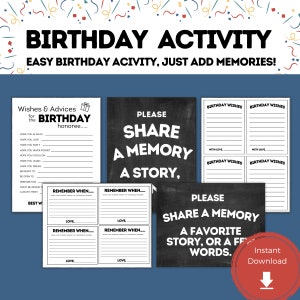 90th Birthday Party Bundle, Printable Birthday Decorations, Grandpa or ...