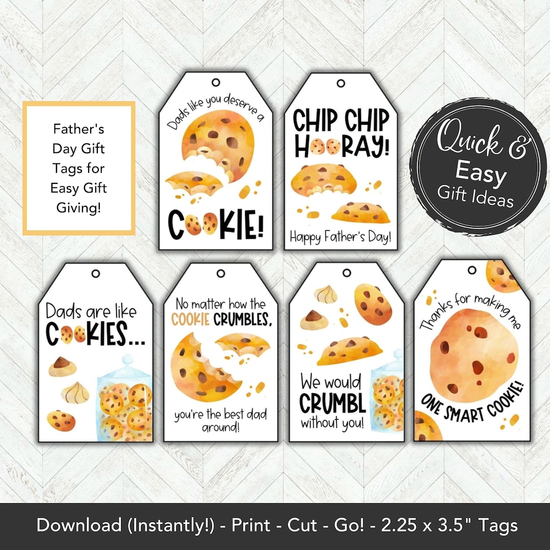 Fathers Day Printable Gift Tag, Fathers Day Gift From Kids Printable ...