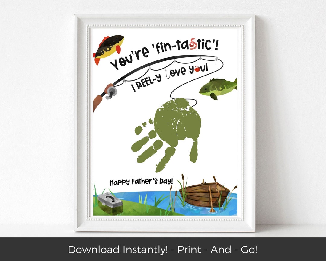 Printable Handprint Craft Gift for Dad From Kids, Easy Preschool Crafts ...