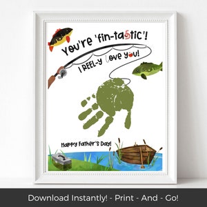 Printable Handprint Craft Gift for Dad From Kids, Easy Preschool Crafts ...