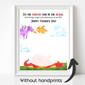Printable Fathers Day Handprint Craft , Handprint Art for Kids, DIY ...