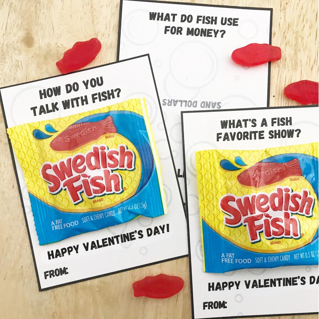 Gummy Candy Joke Valentine Cards for Kids, Valentine Printable Kids ...