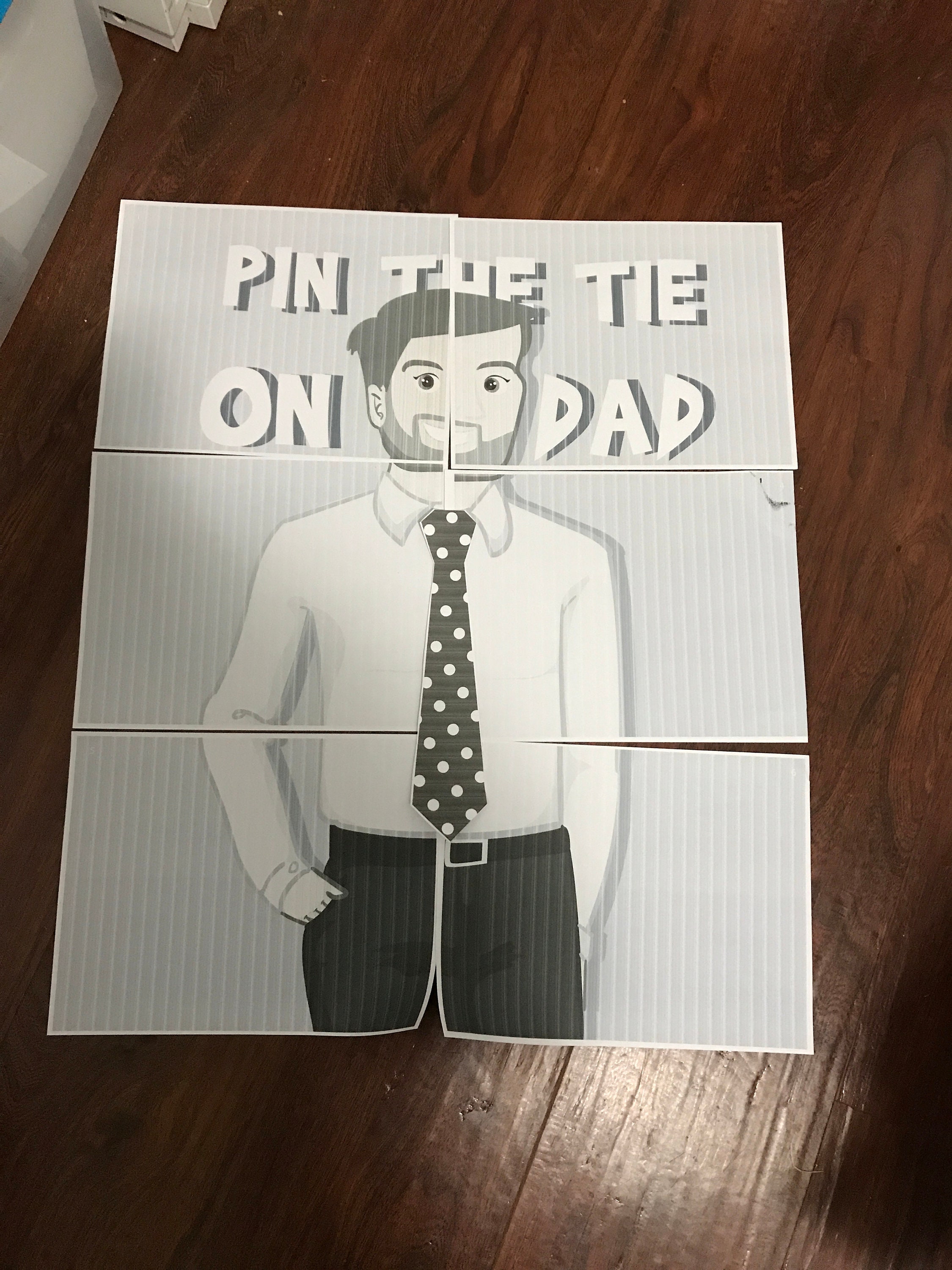 Fathers Day Game Pin the Tie on the Dad Fathers Day - Etsy