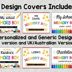 Kids Keepsake Journal, EDITABLE School Memory Book, Back to School ...