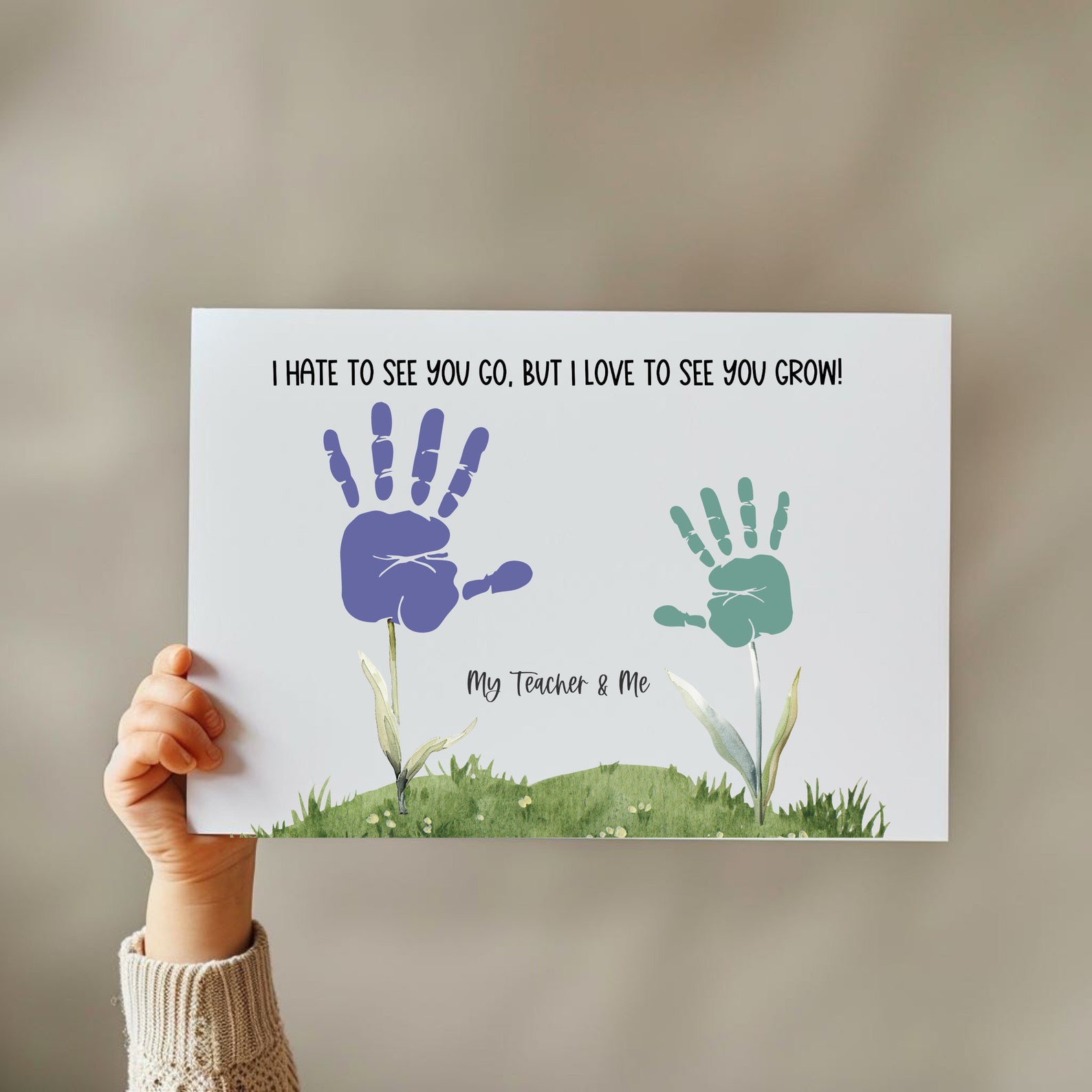 My Teacher and Me, End of School Year Activities, DIY Personalized Gift ...