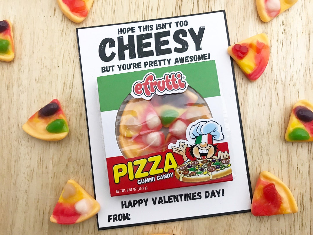 Pizza Valentine Card, Valentine Printable Kids Valentine, Funny ...