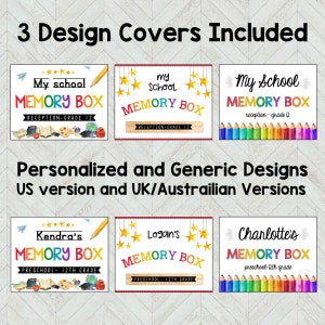 Kids Keepsake Journal, EDITABLE School Memory Book, Back to School ...