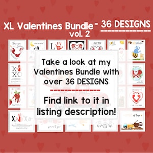 I Love You Printable Handprint Art, Valentine Handprint Crafts for Kids ...