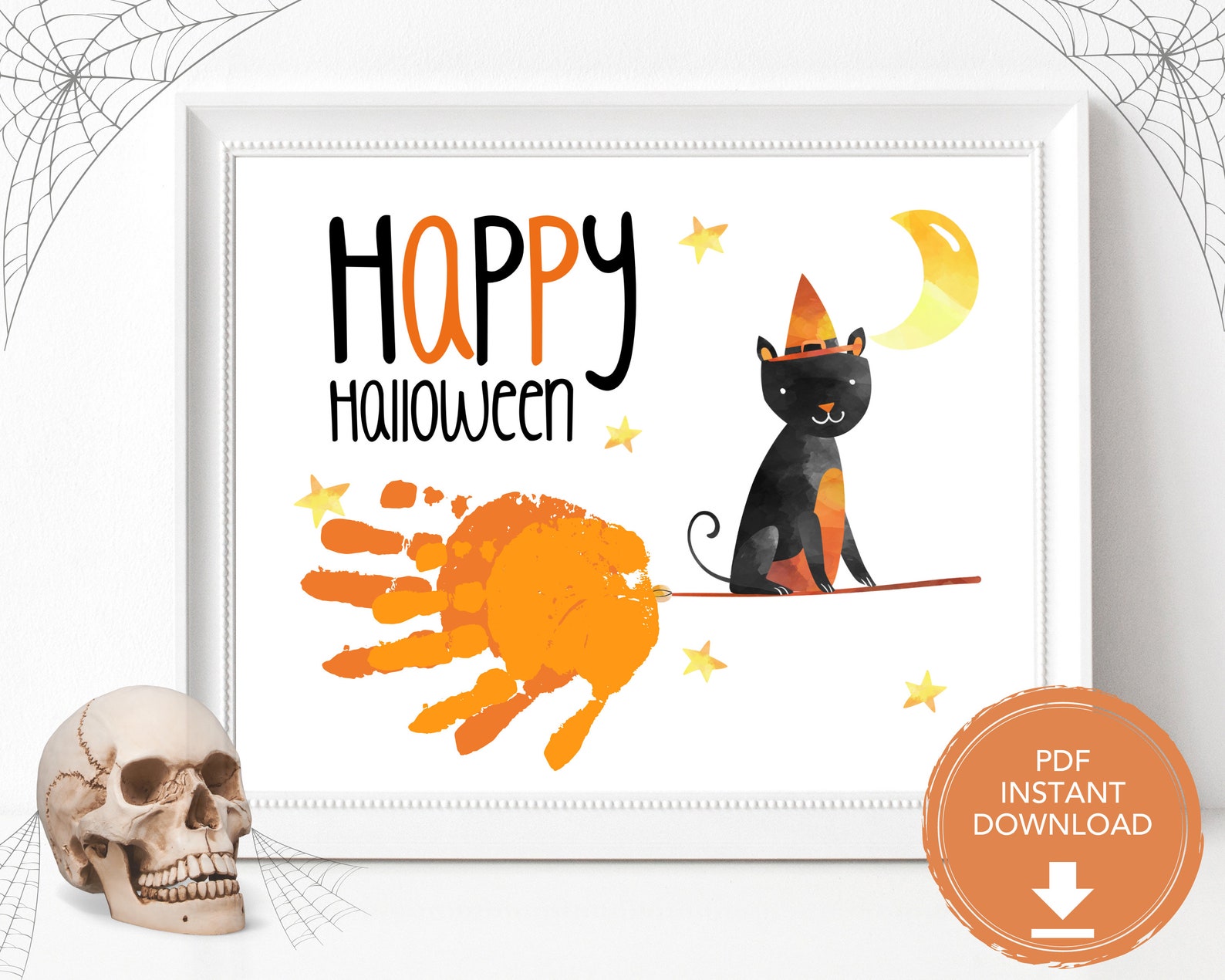 Witch Halloween Handprint Craft DIY Craft for Kids Art - Etsy