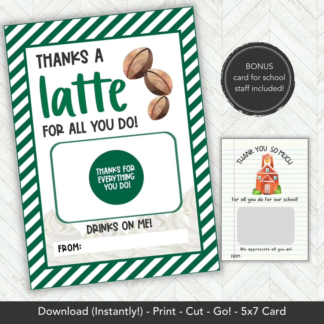 Printable Teacher Gift Card Holder, End of Year Teacher Gifts, Teacher ...