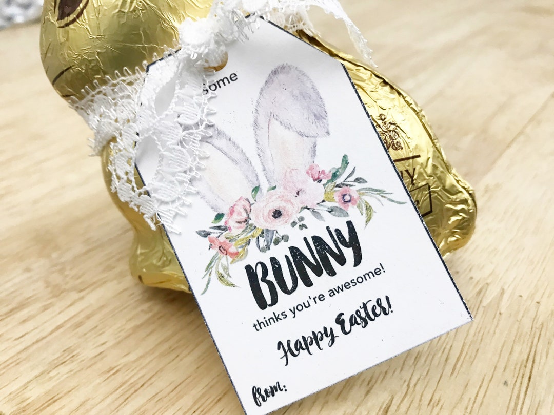 Some Bunny Loves You Gift Tag, Easter Gift Tags, Easter Printable for ...