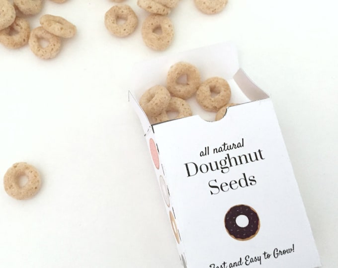 Donut Seeds Printable Vintage Style Seed Packets DIY Donut Seed Packet ...