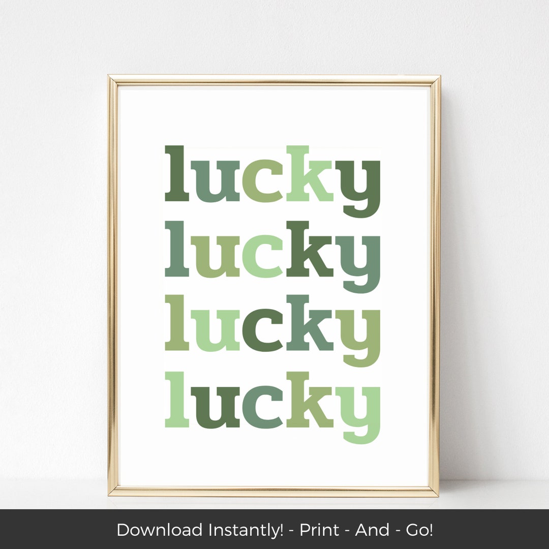 St Patricks Day Wall Art Printable Decor, Saint Patricks Day Printable ...