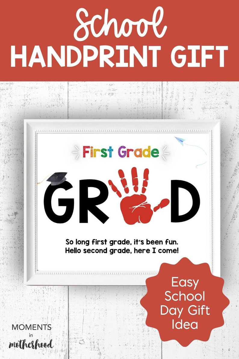 Second Grade Handprint Craft, Goodbye Second Grade, Last Day 2nd Grade ...