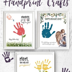 Mothers Day Handprint Printable, Grandma Gift From Grandkids or DIY ...