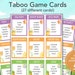 Taboo Easter Game Fun Easter Printable Game for Kids Family - Etsy