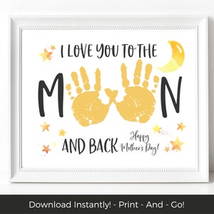 Mothers Day Handprint Printable, Grandma Gift From Grandkids or DIY ...