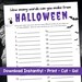 Halloween Word Game, Halloween Printable Games for Kids, Halloween ...
