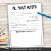 All About Dad Interview Questions, Fathers Day Card Printable, Fathers ...