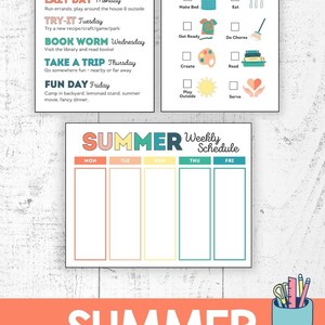 Printable Summer Bucket List Activity Cards, Boredom Busters for Kids ...