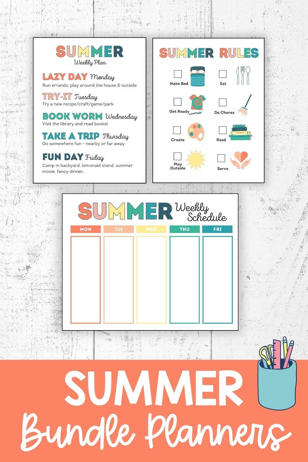 Printable Summer Bucket List Activity Cards, Boredom Busters for Kids ...