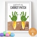 Carrot Patch Easter Craft, Easter Handprint Kids Craft, Baby's First ...