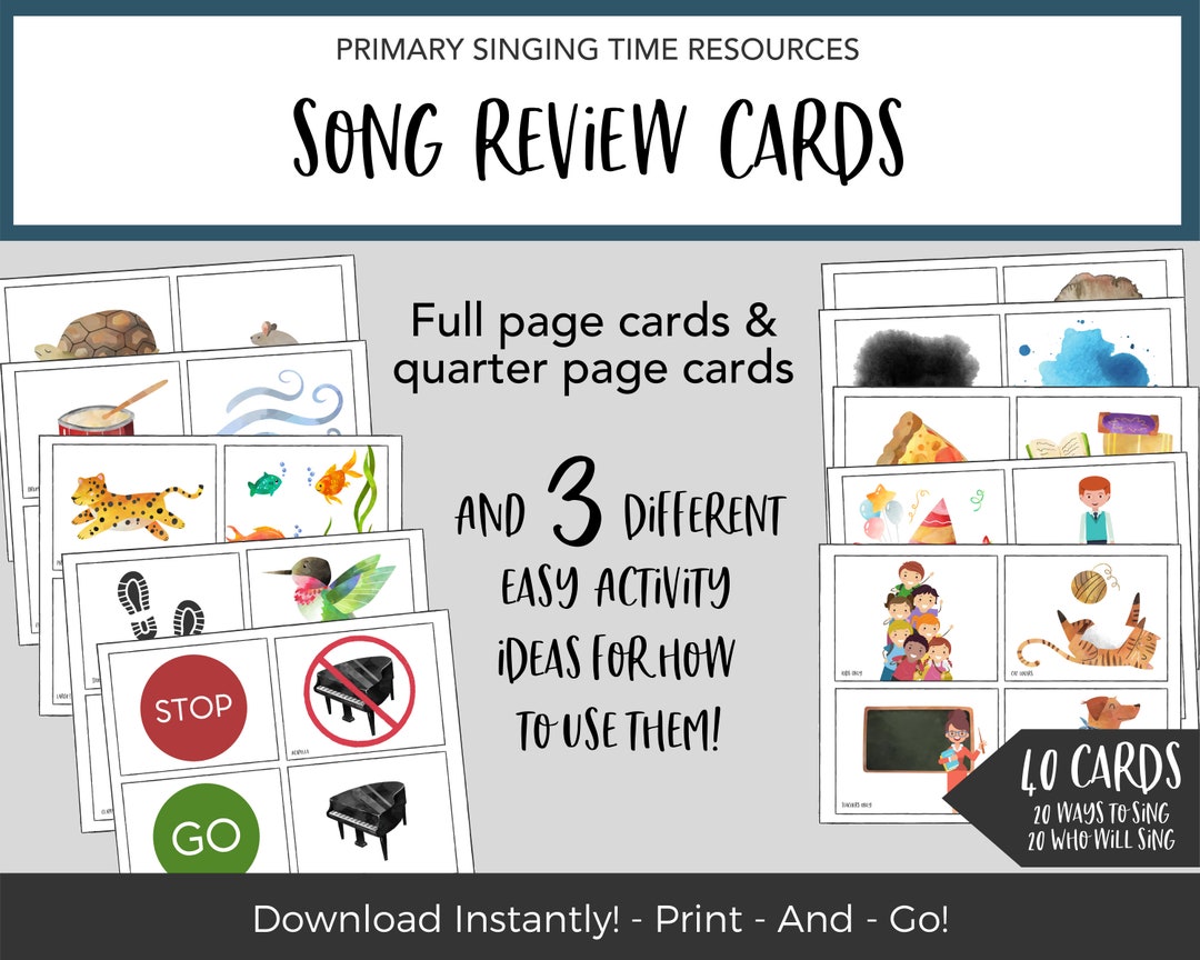 LDS Primary Singing Time LDS Primary Music Time Primary - Etsy