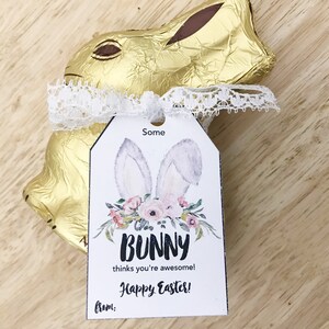 Some Bunny Loves You Gift Tag, Easter Gift Tags, Easter Printable for ...