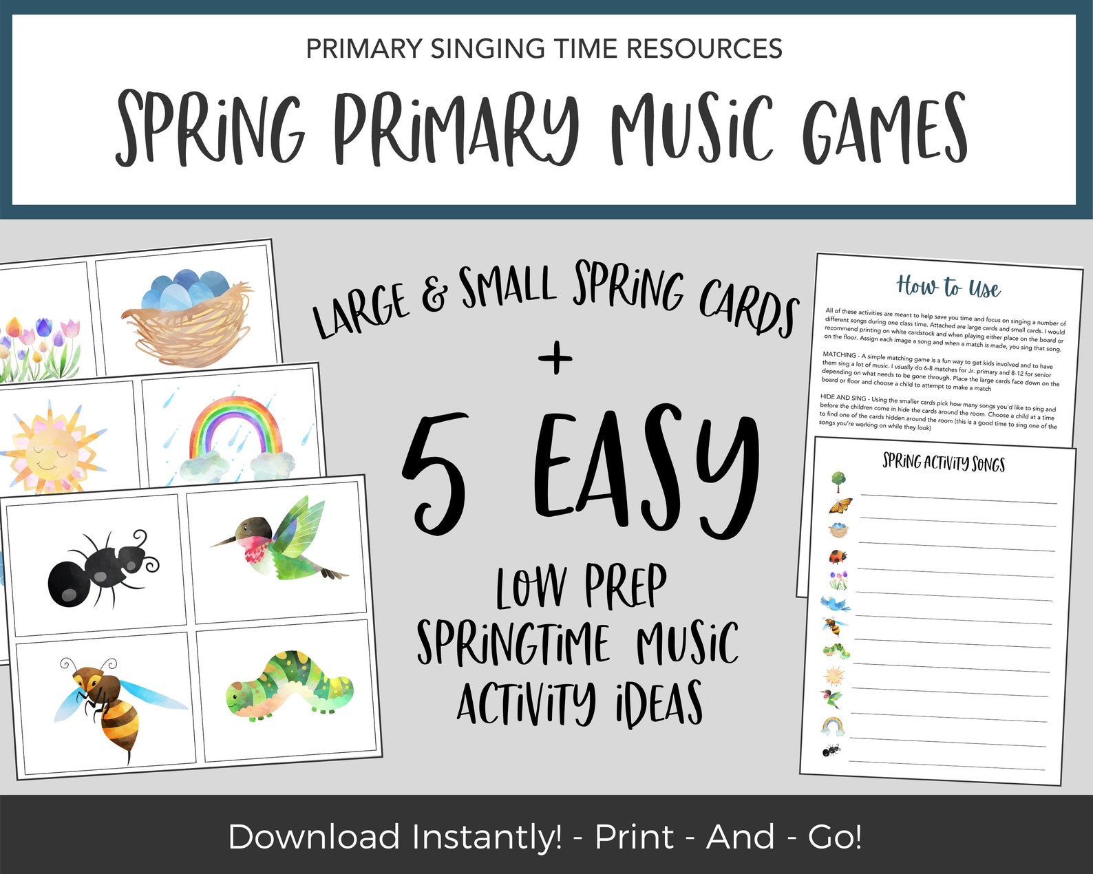 Spring LDS Primary Chorister Singing Time Lds LDS Primary - Etsy