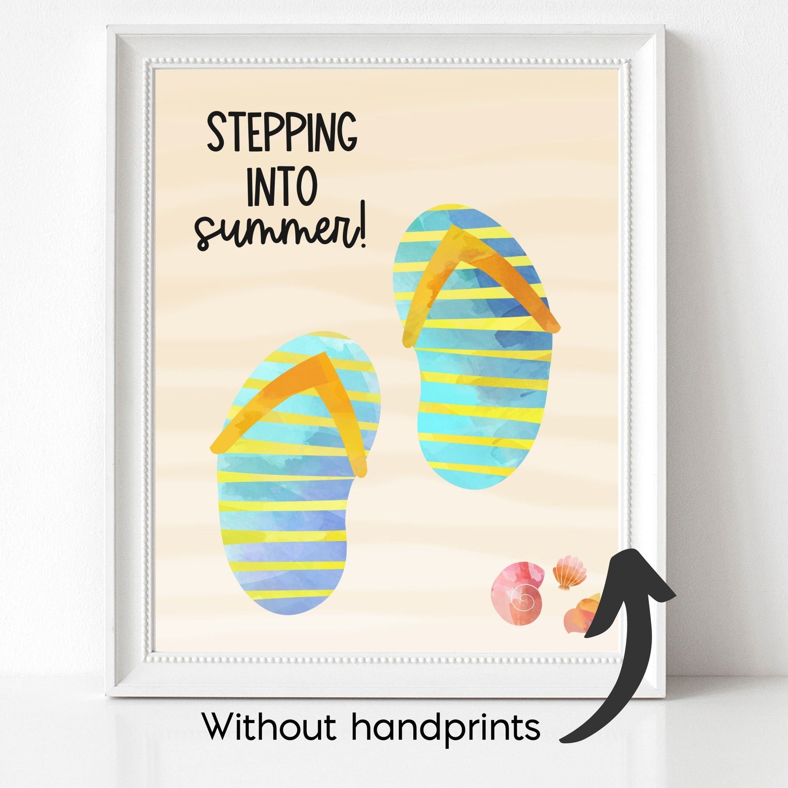 Stepping Into Summer Footprint Craft, Last Day of School Activity ...