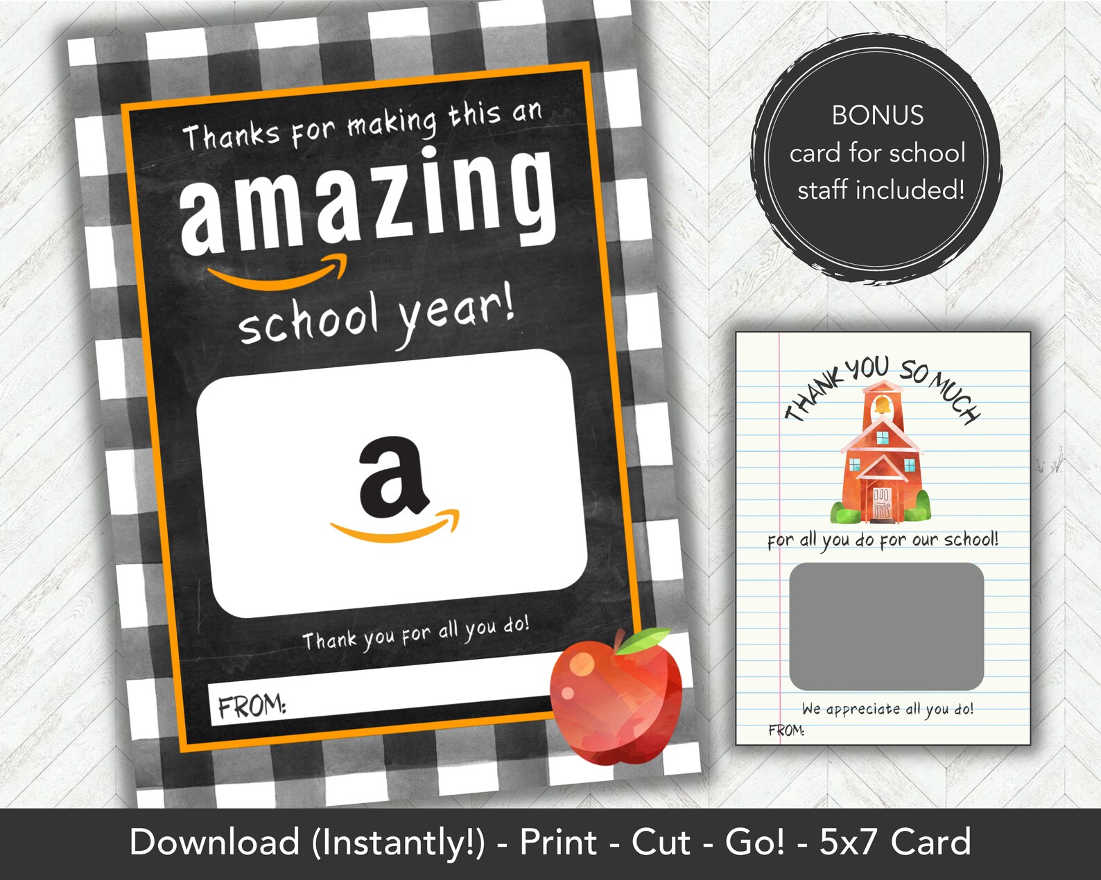 Teacher Appreciation Gift Card Holder Teacher Gift Printable - Etsy