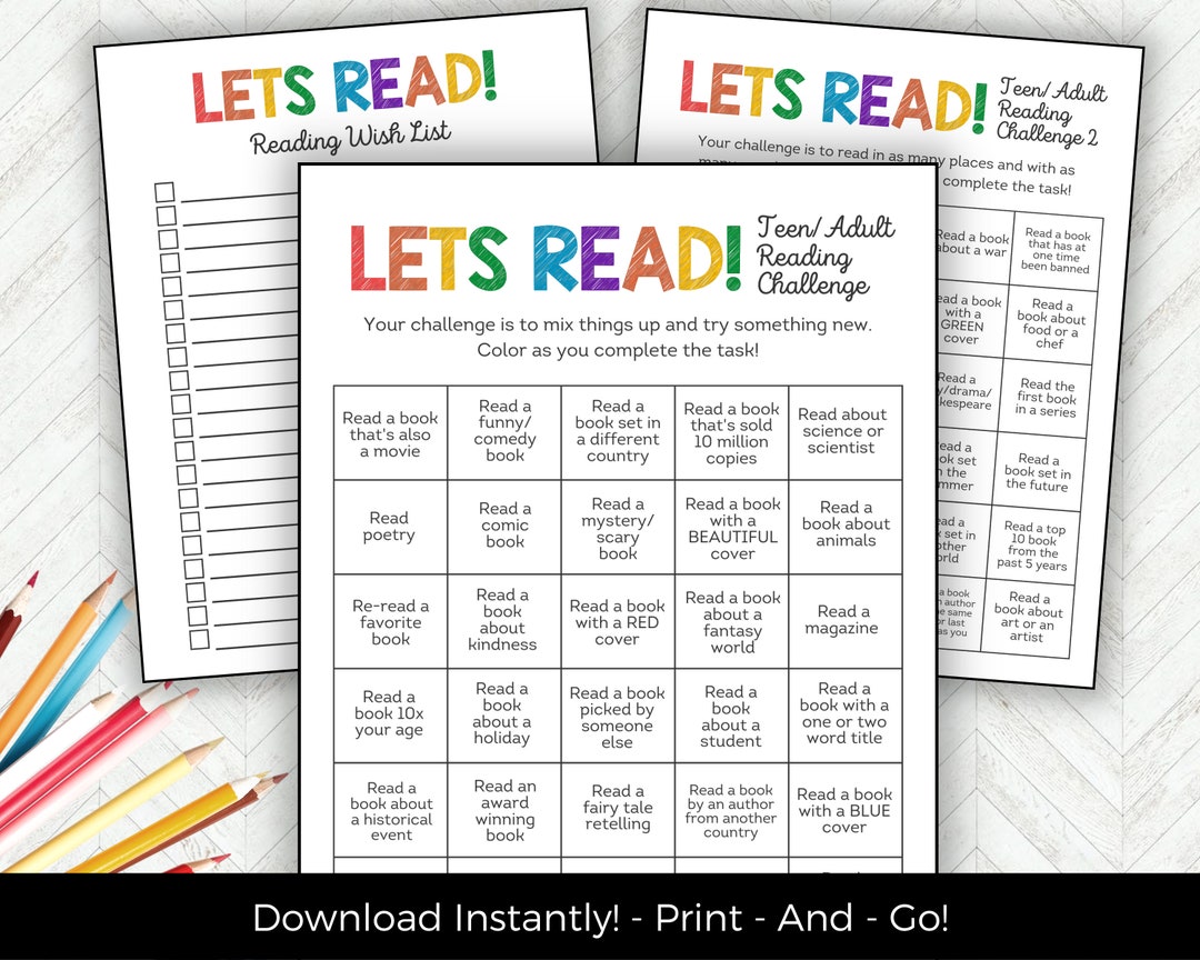 Teen Book Challenge, Summer Reading Challenge, Adult and Teen Reading ...