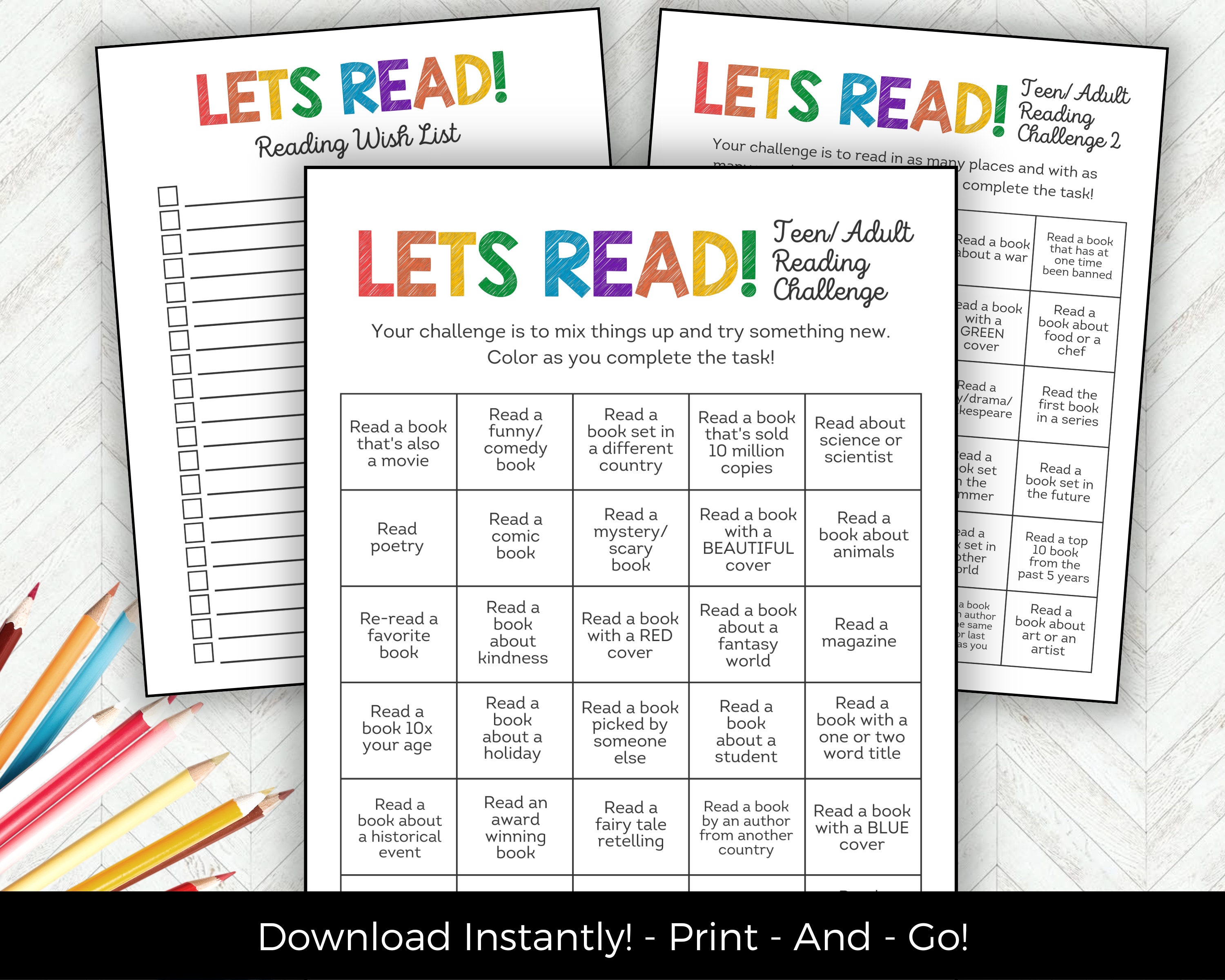 Adult And Teen Reading Together