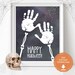 Skeleton Halloween Handprint Craft Craft for Kids Art - Etsy