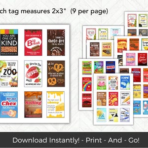 Printable Employee Appreciation Gift Tags Bundle, Easy Bulk Gift Idea ...