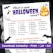 What's Your Name Halloween Printable, Halloween Party Games for Kids ...