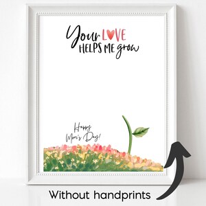 Mothers Day Handprint Printable, Grandma Gift From Grandkids or DIY ...